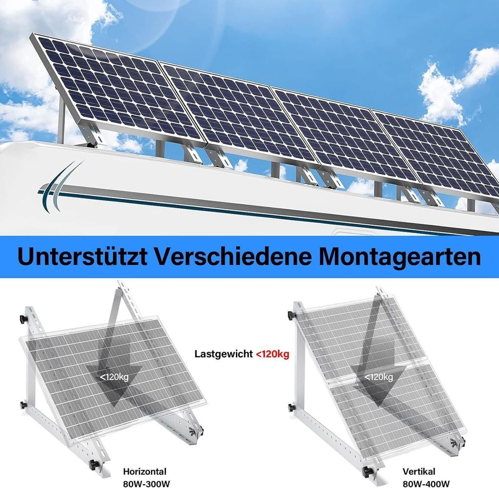 2 Paar 45 Zoll Solarhalterung bis 114cm | Kaufland.de