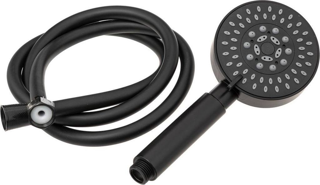 5-five-simply-smart Duschkopf, Schwarz, Kunststoff, 5