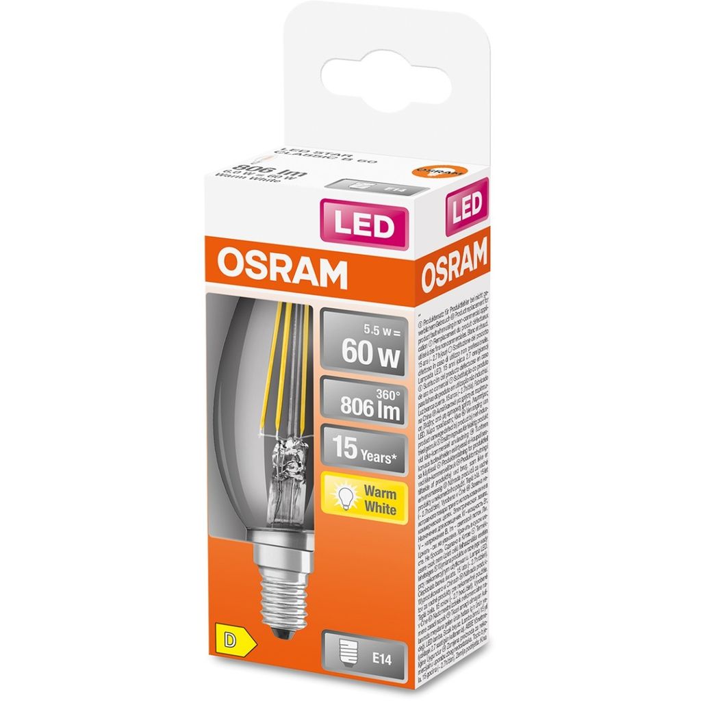 OSRAM Žárovka LED s paticí E14, tvar svíčky, | Kaufland.cz