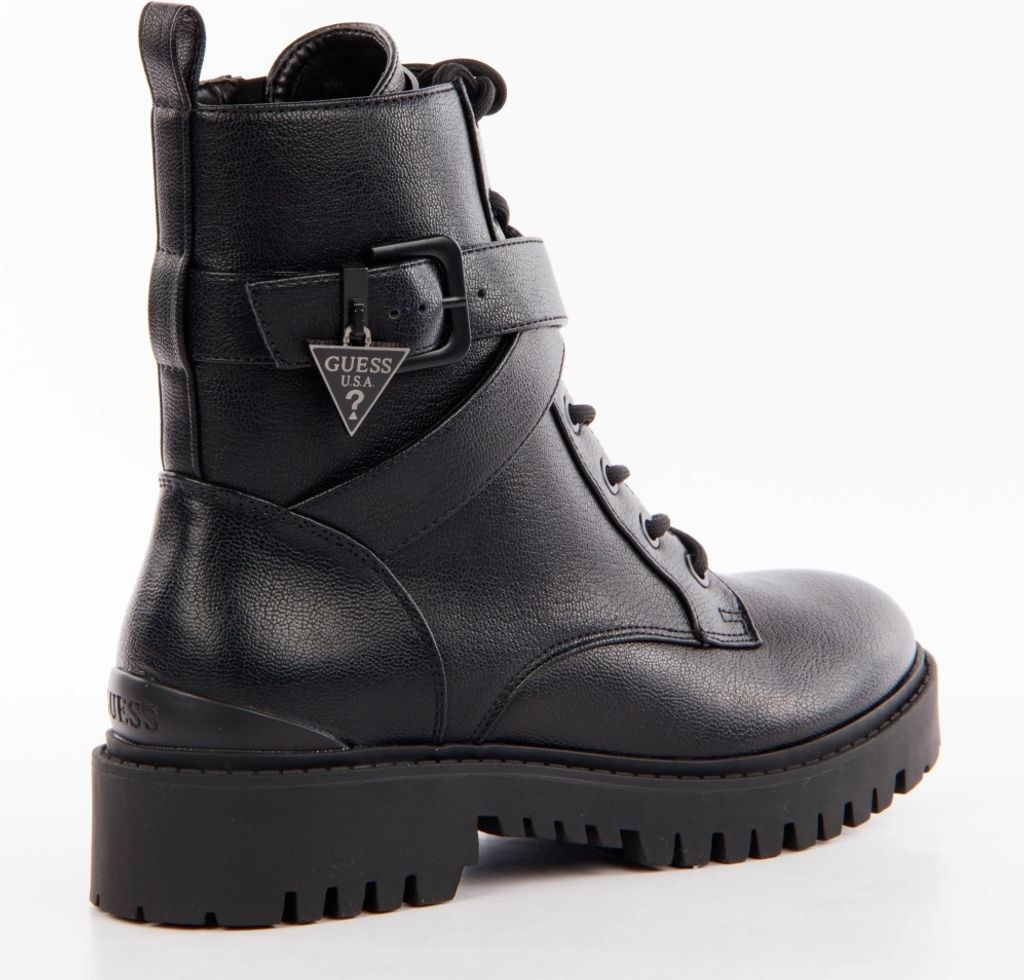 Guess Olsy Damen Schnürstiefel in Schwarz, | Kaufland.de
