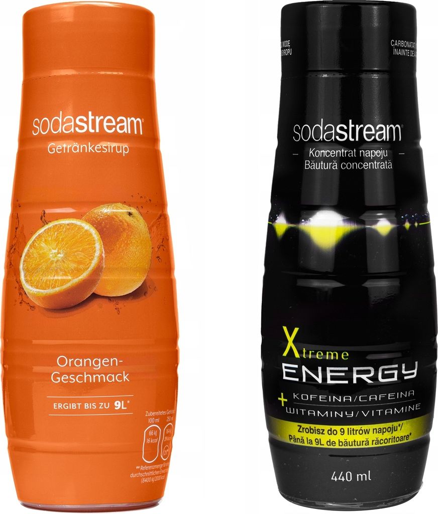 Sirup Sodastream Orange Xtreme Energy , 440 ml, 2 kusy