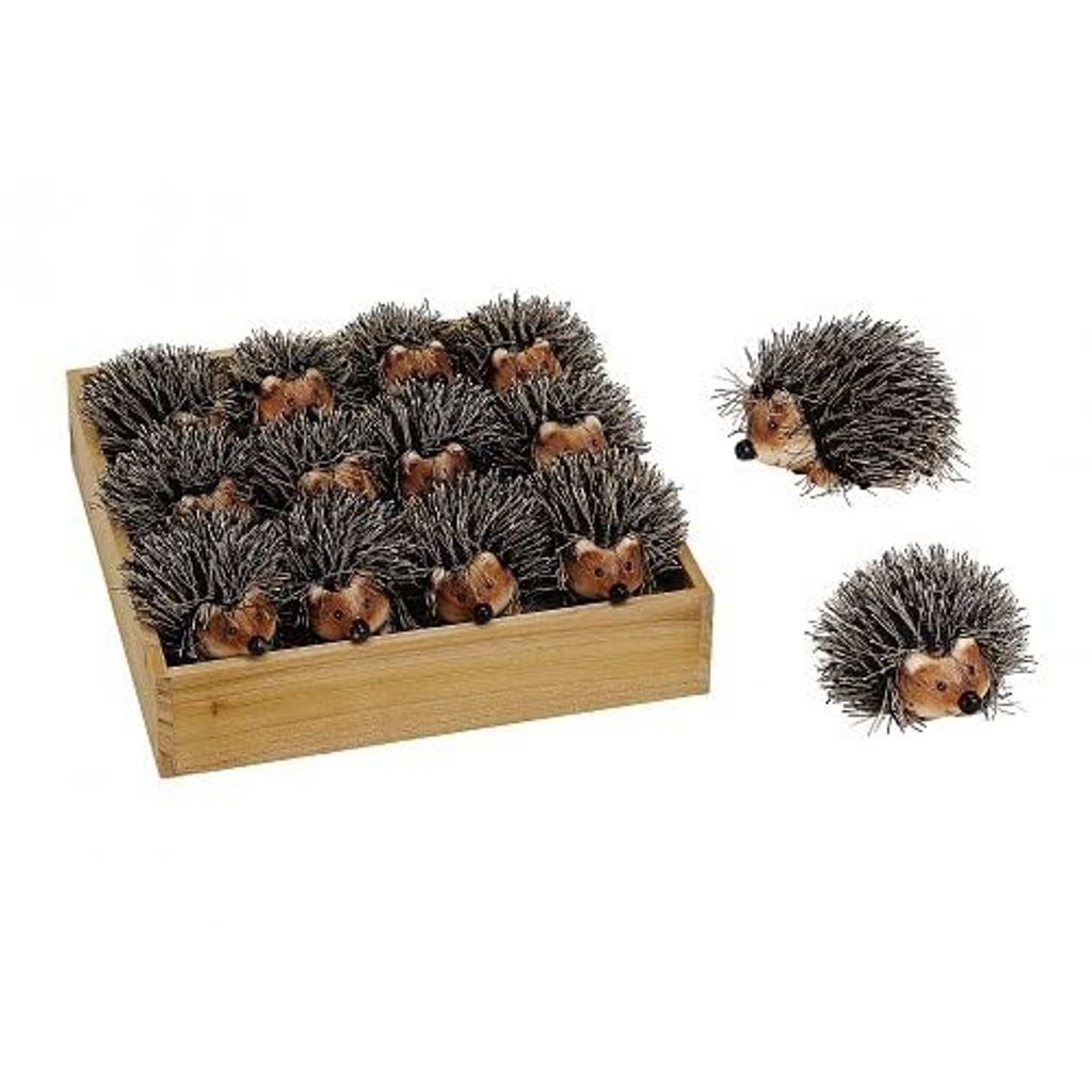Igel aus Ton/Kunstfell in Box, B6 x T5 x H4 | Kaufland.de