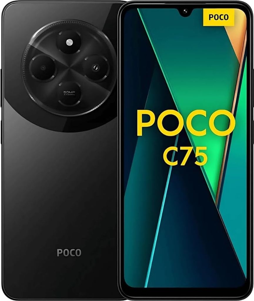 Xiaomi Poco C75 128GB, 6GB RAM, Black Handys