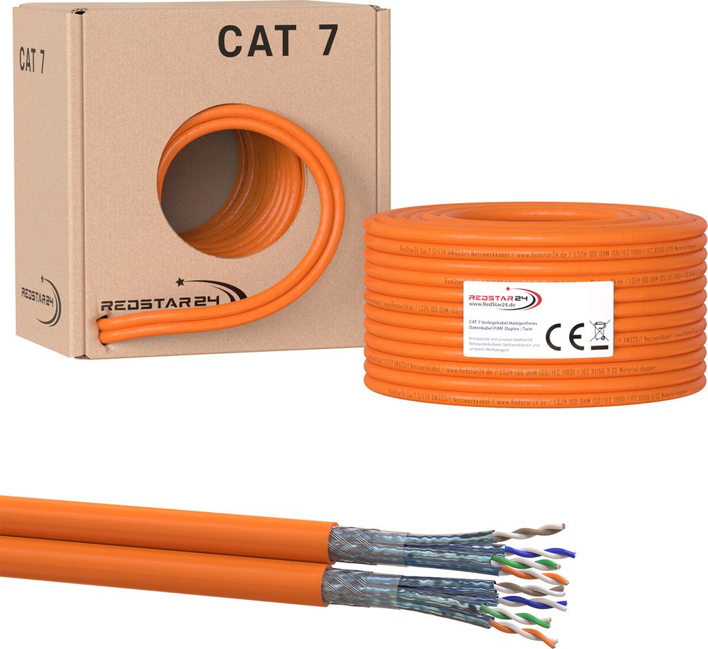CAT.7 Verlegekabel 100m Duplex Netzwerkkabel | Kaufland.de