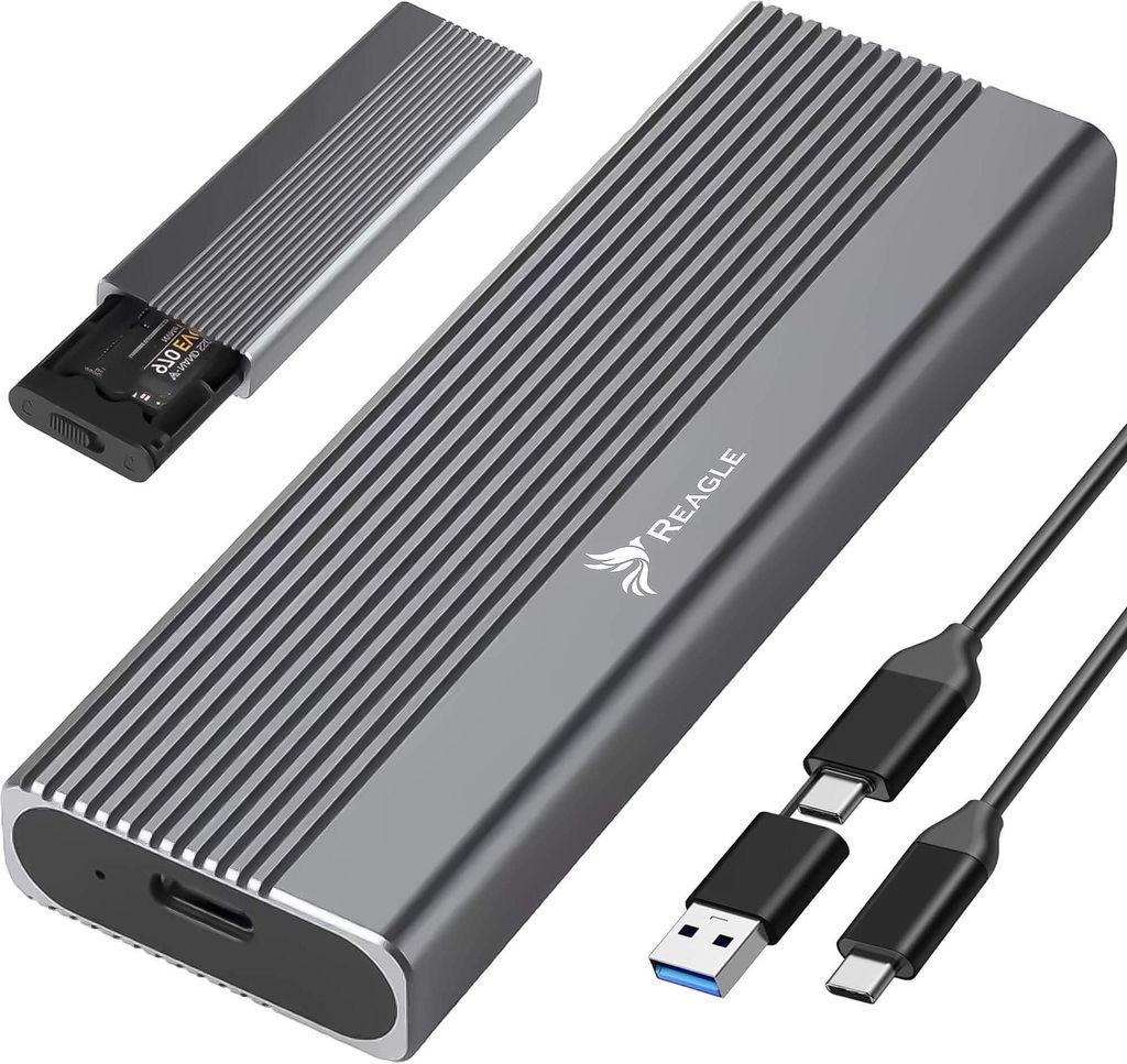 Adaptér NVME SSD PCIe M.2 USB-C 3.2 GEN2 M2 Reagle pocket