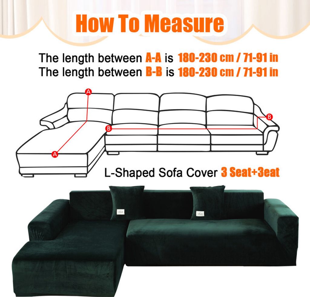 (Zelený) Rohový potah na pohovku ve tvaru L s | Kaufland.cz