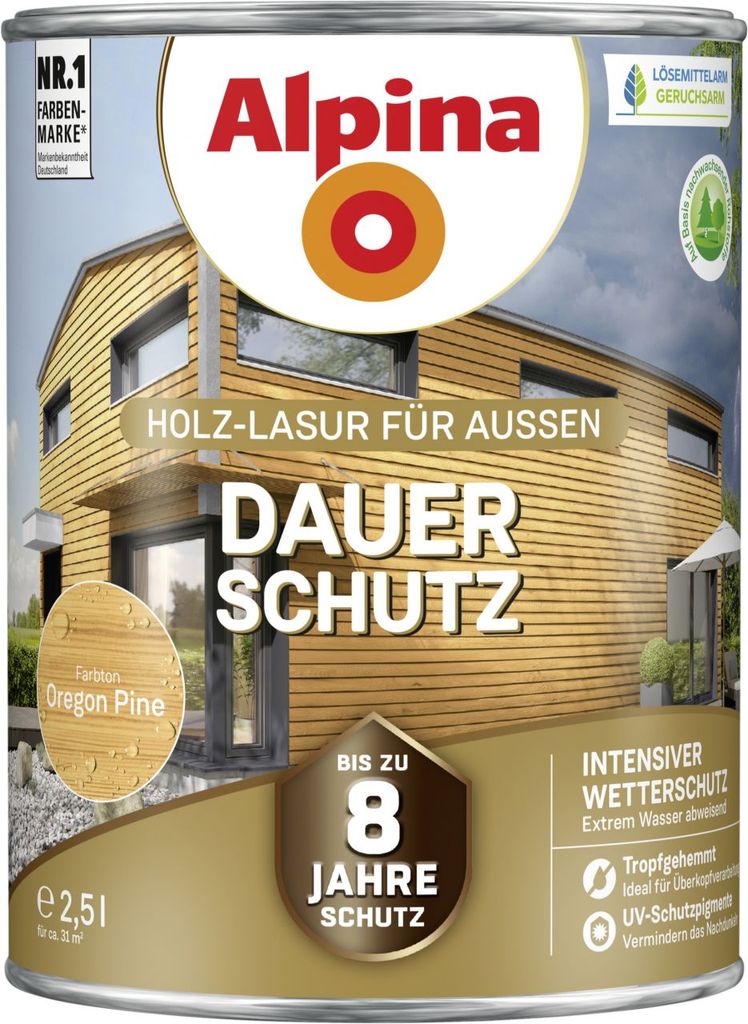 Alpina Dauer-Schutz 2,5 L oregon pine | Kaufland.de