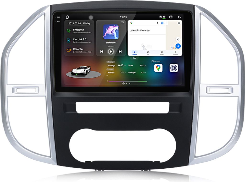 4+64G 2DIN 9'' rádio pro Renault Dacia Duster 2015-2018 GPS