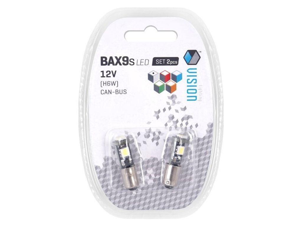 LED Žiarovka VISION H6W BAX9s 12V, 6000K, 2 | Kaufland.sk
