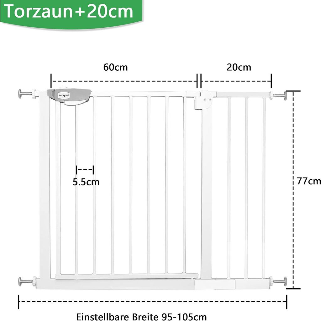 TRMLBE Dveřní bezpečnostní brána pro děti, | Kaufland.cz