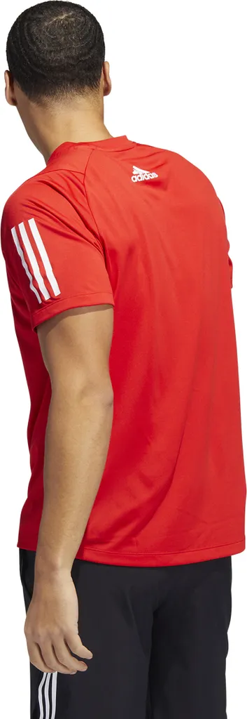 Adidas Fl 3 Bar Tee Vivred/White M T-Shirt | Kaufland.de