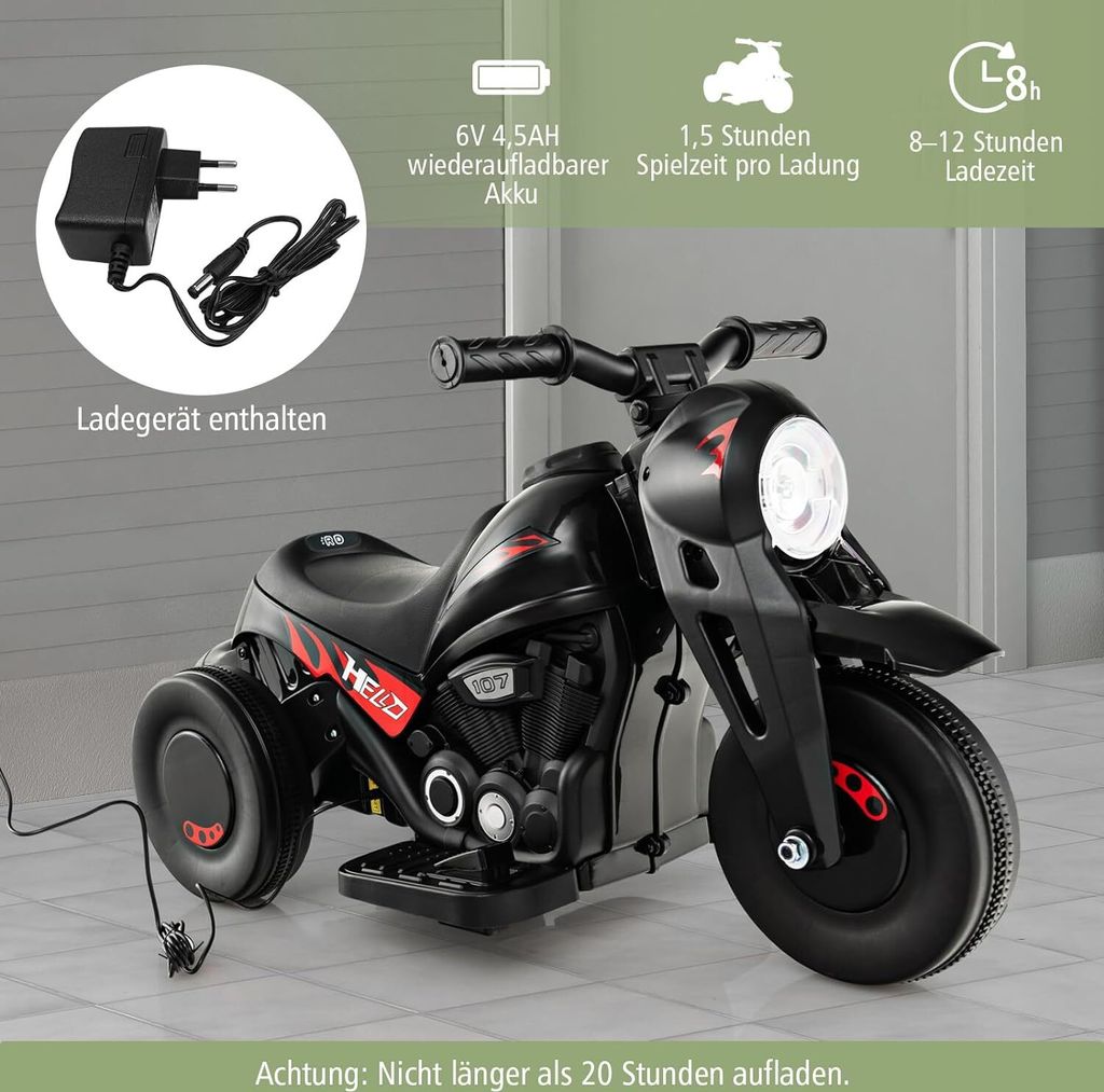 COSTWAY detská motorka, s bublifukom, 6V | Kaufland.sk