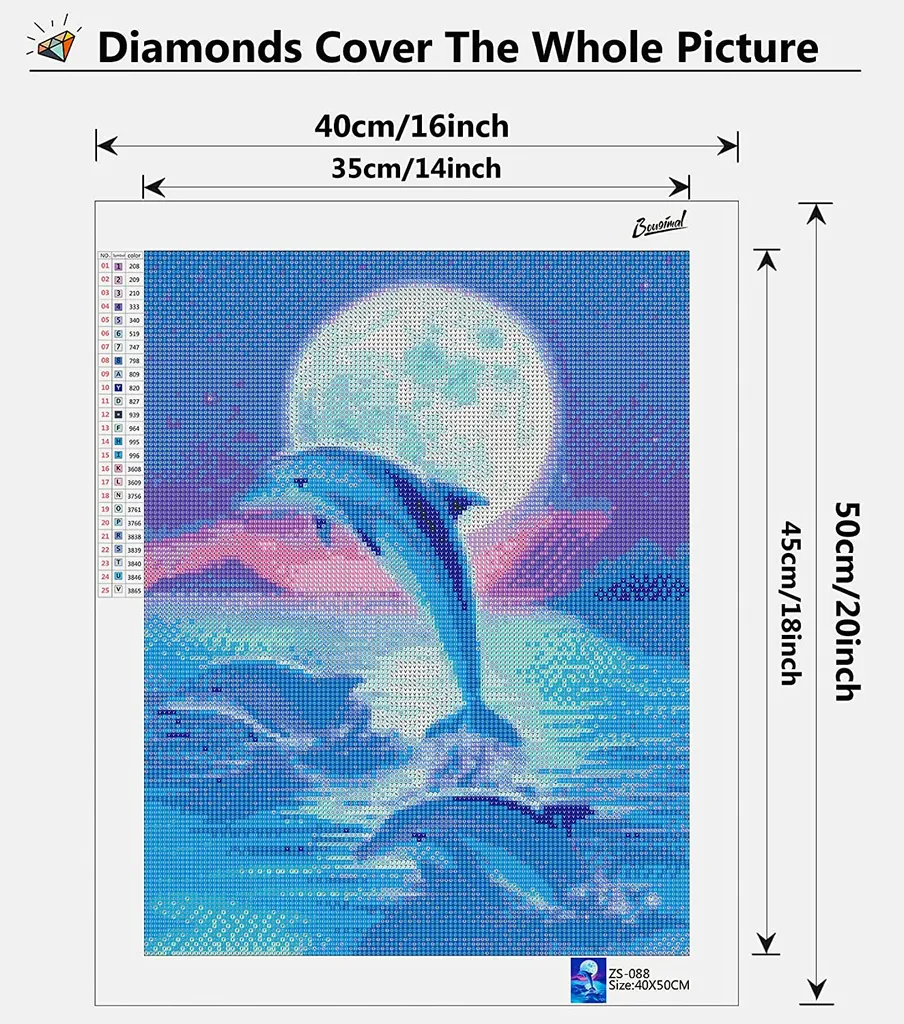 5D Diamant Painting Bilder Delfin, DIY | Kaufland.de