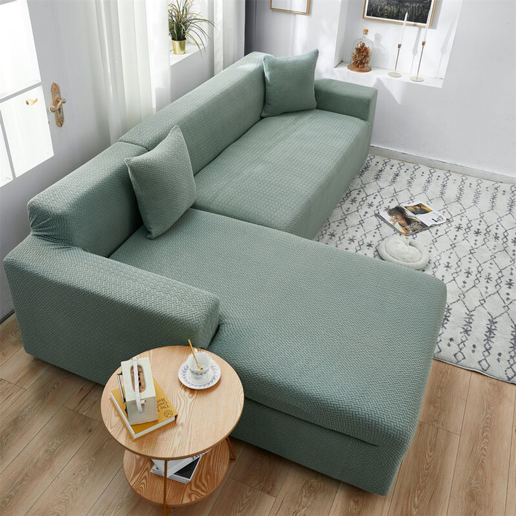 (tmavě zelený) Potah na pohovku ve tvaru L, | Kaufland.cz