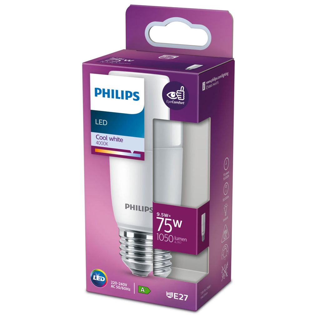 Philips 8718699771393, 9,5 W, 75 W, E27, 1050 lm, 15000 h,