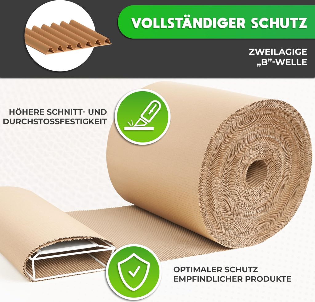 V1 TRADE Wellpappe Rolle 40cm x 10m - | Kaufland.de