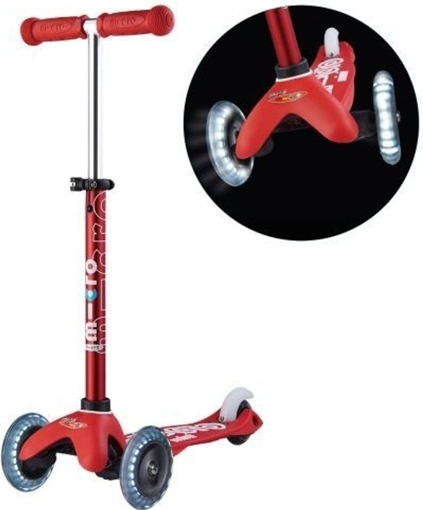 Mini Micro Roller Deluxe Rot LED Kinderroller | Kaufland.de