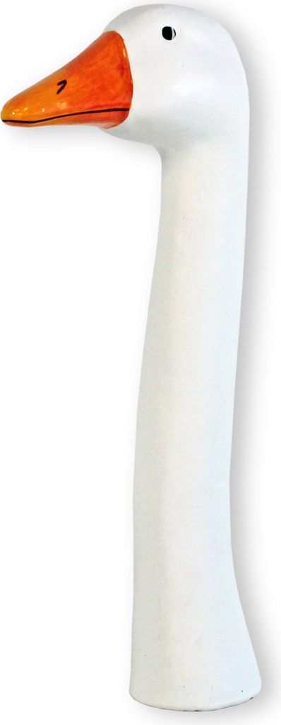 Gartenfigur Gans Gänsekopf Gartenstecker Gänsehals Gänse