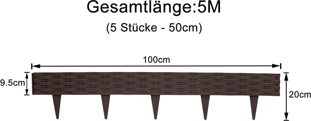 UISEBRT 35m Ratanové obruby na trávník Obruby | Kaufland.cz