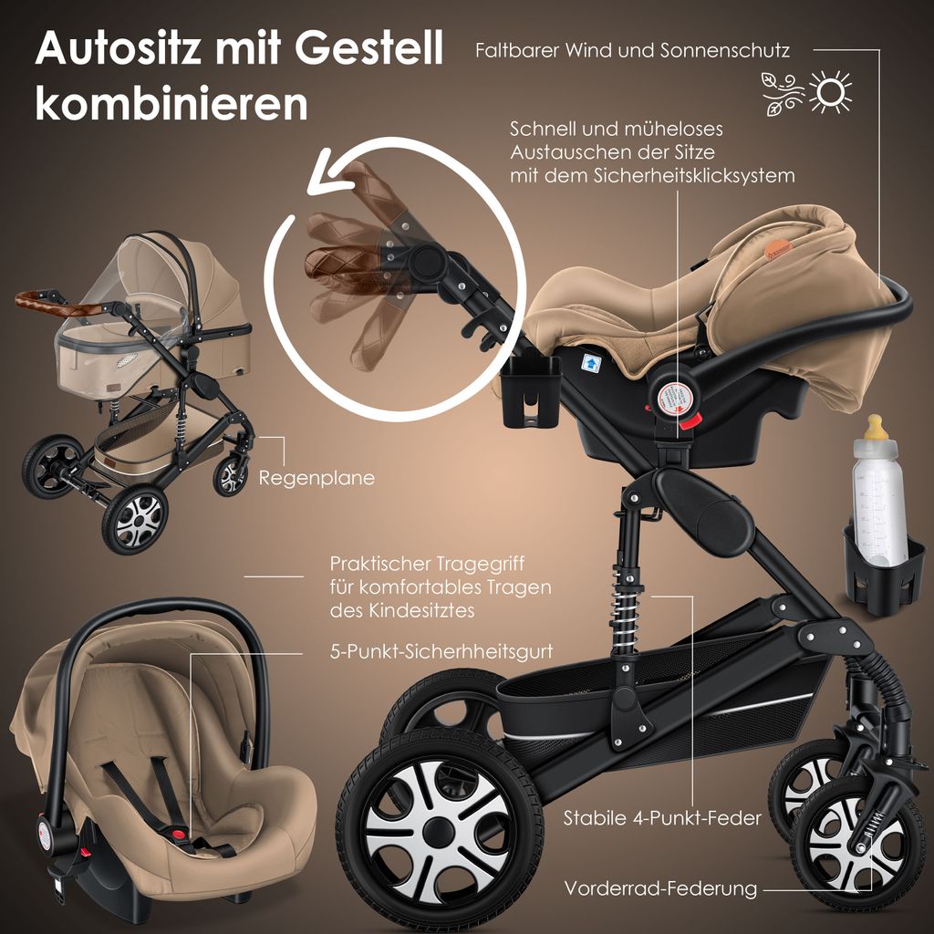 KESSER® Loops 3 in 1 Kinderwagen | Kaufland.de