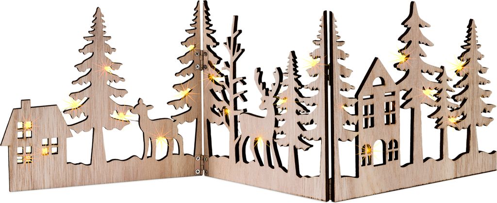 LED Deko Winter Panorama aus Holz - 22 x 16 | Kaufland.de