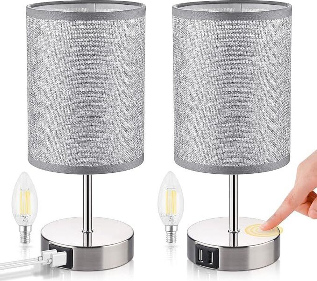 Nachttischlampe 2er Set Touch