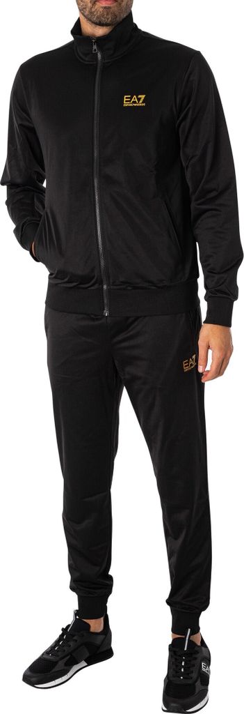 EA7 Trainingsanzug mit Trichterkragen und Reißverschluss,