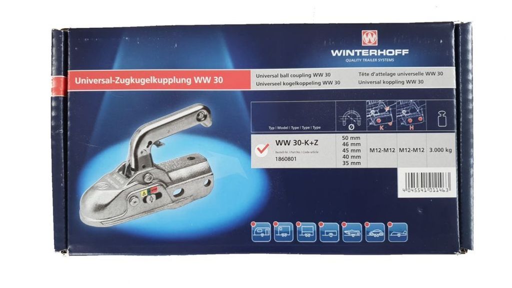 1 Stück - Winterhoff Kugelkupplung WW30-K+Z - | Kaufland.de