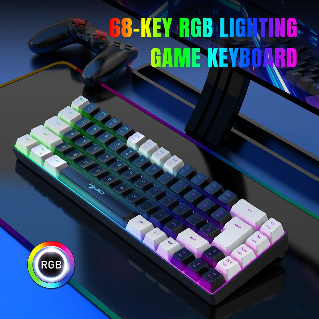 HXSJ V200 Wired K68 RGB Streamer Mini Gaming | Kaufland.cz