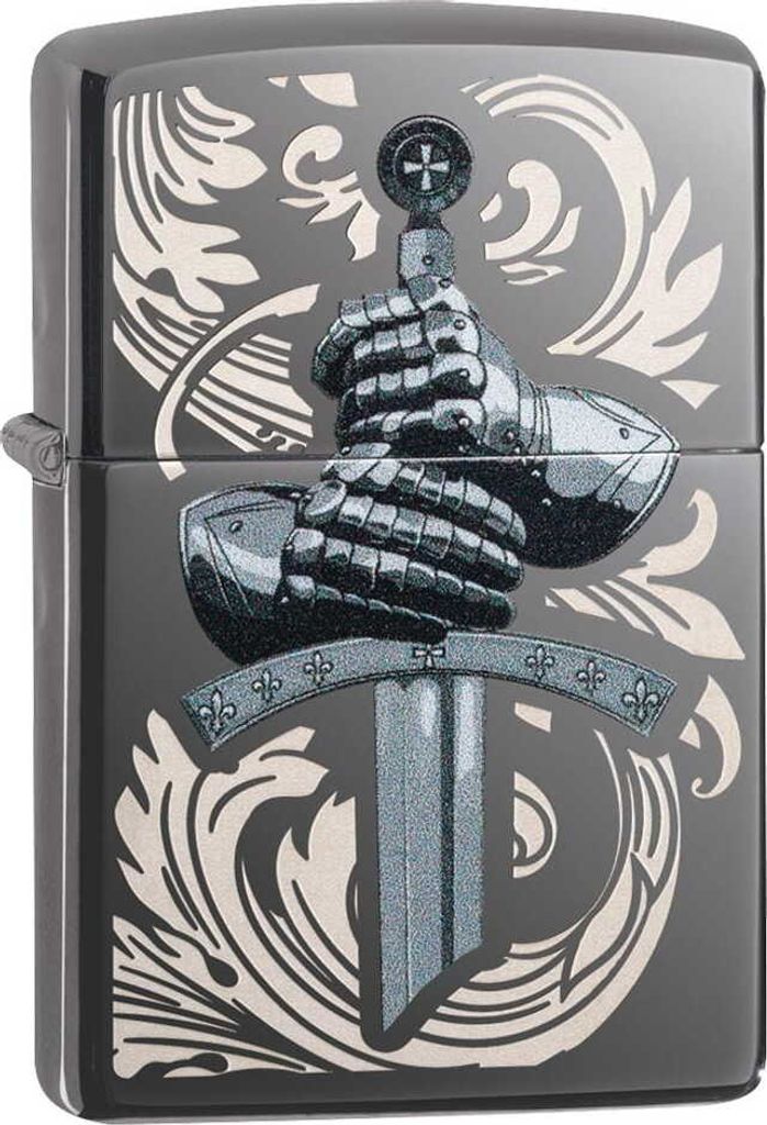 Zapaľovač Zippo Rytierske rukavice - stredoveký dizajn,