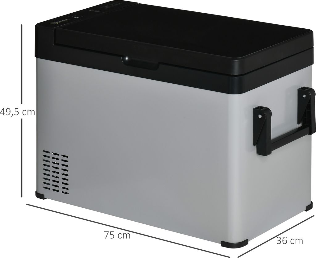 Outsunny chladicí box do auta 50L s LCD | Kaufland.cz