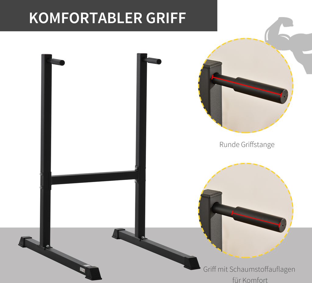 HOMCOM Dip Station Dip Stand Dipper Bars | Kaufland.cz