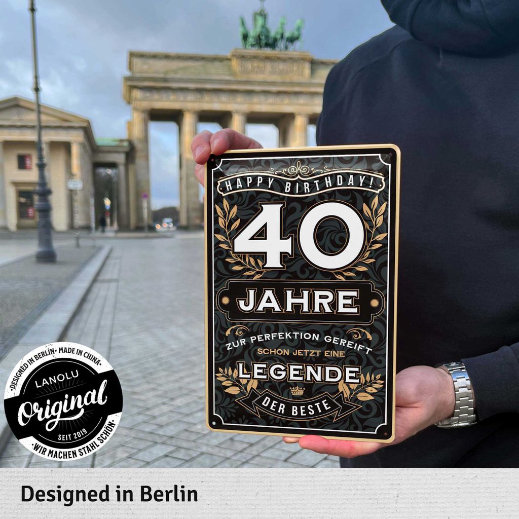 Blechschild Schild 40 Geburtstag - Schild 40 | Kaufland.de