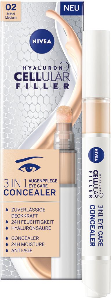 NIVEA Cellular 3in1 Augenpflege Concealer Make-Up Hyaluron