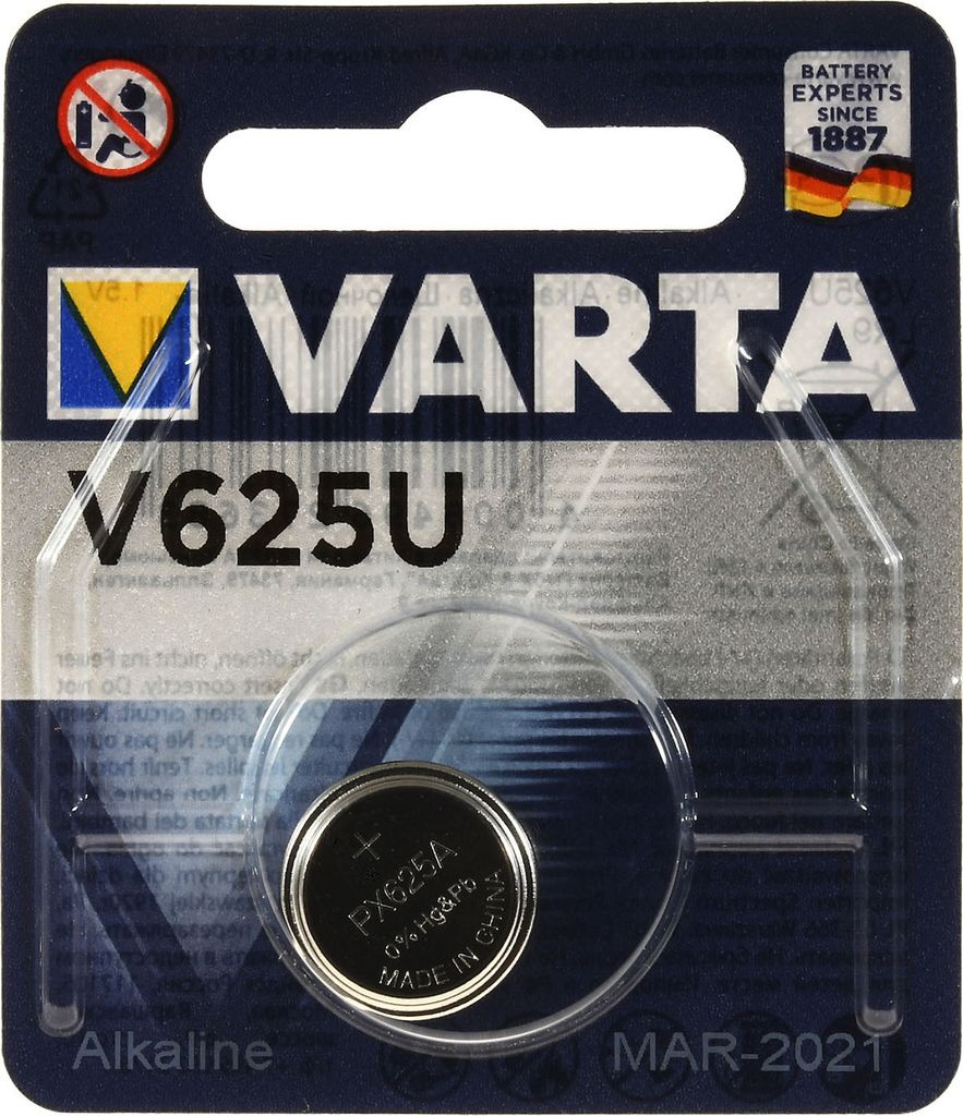 Varta Knopfzelle 625A LR9 PX625 PX625G V625U Alkaline 1er