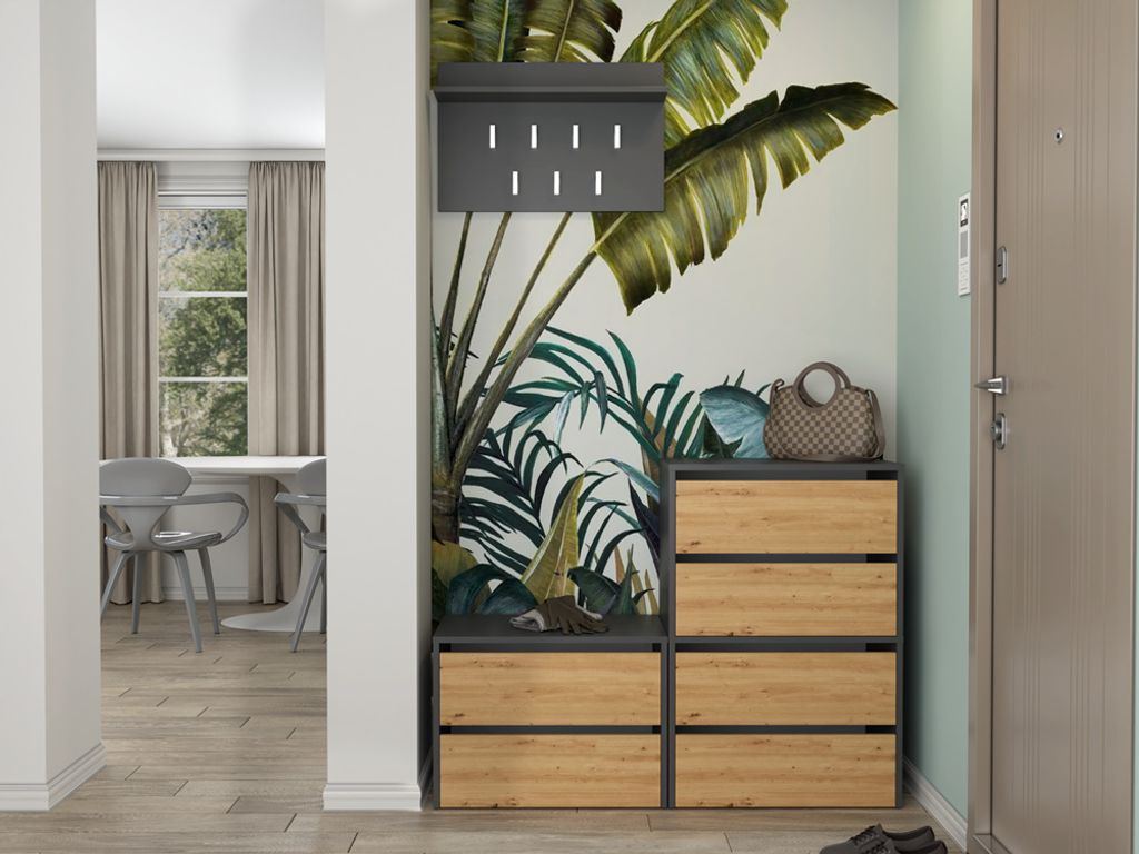 Schuhschrank MODO 1 ANTHRACITE ARTISAN | Kaufland.de