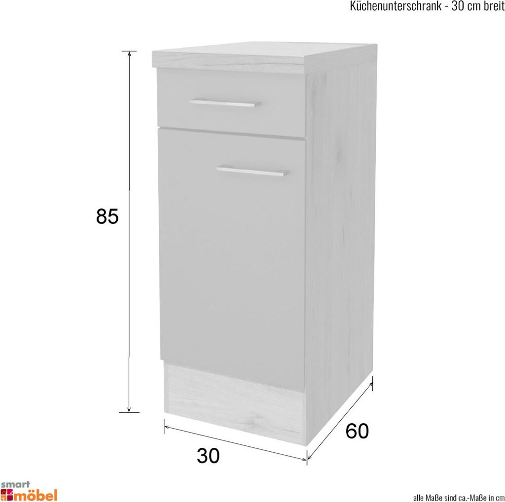 Kchenunterschrank 30 Cm Breit