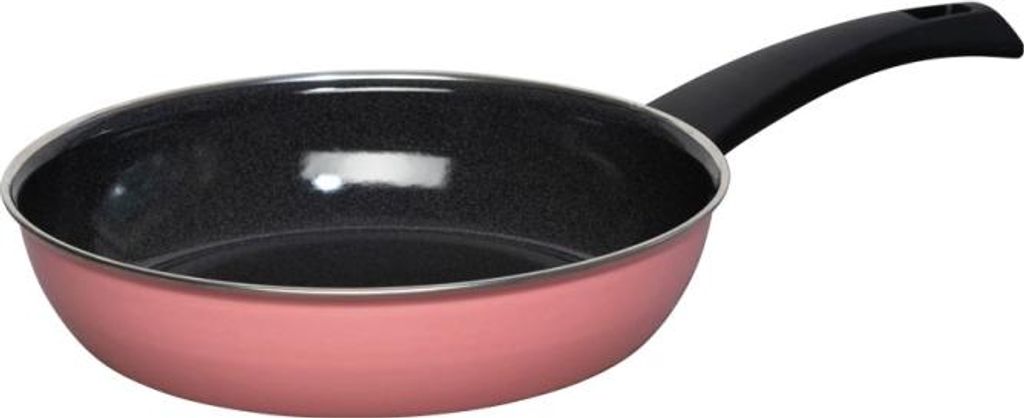 Riess Emaille Pfanne Bratpfanne 24 cm Pink Universalpfannen