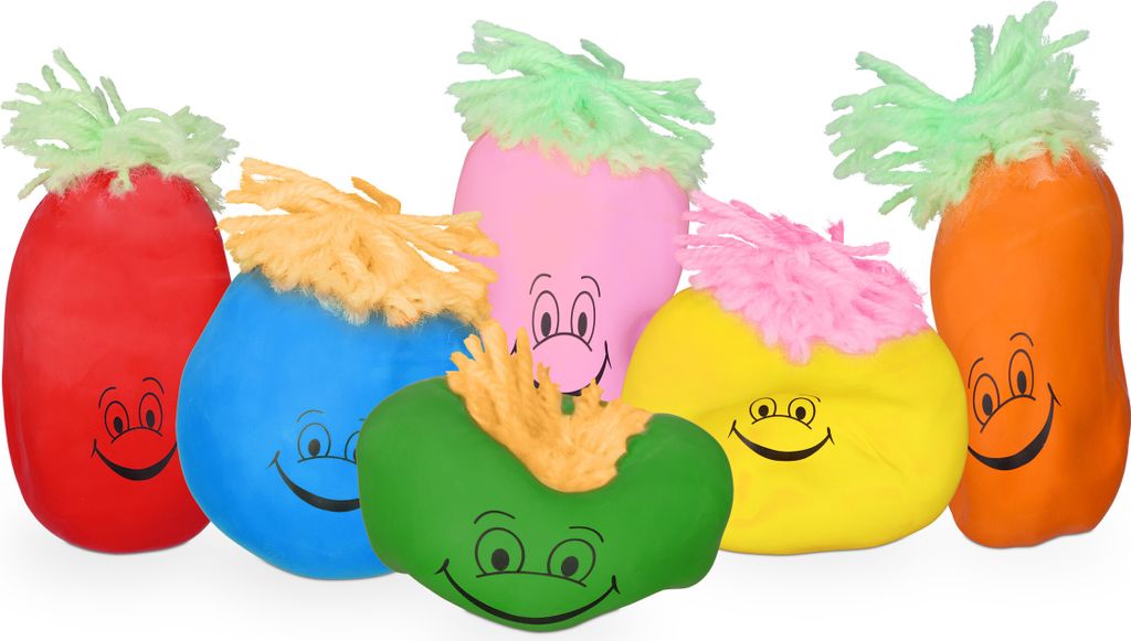 relaxdays 12 x Knautschball - Antistress 9 cm