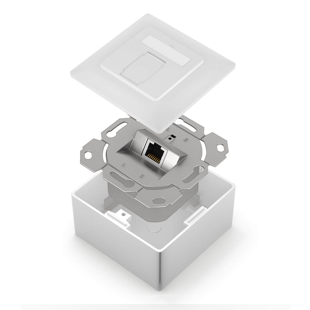 hb-digital LAN Dose CAT 6 Netzwerkdose | Kaufland.de