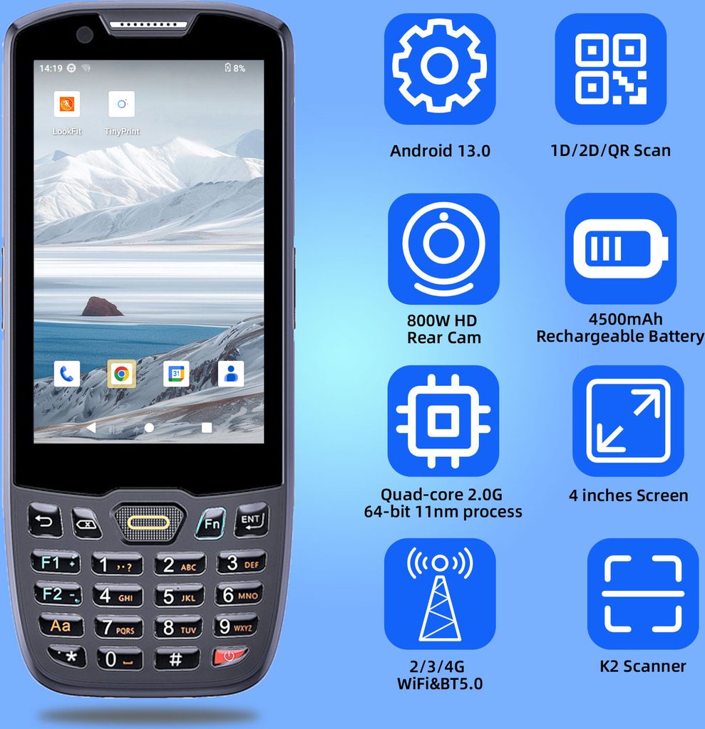 Bisofice Android 13.0 2D-Barcodescanner PDA | Kaufland.de