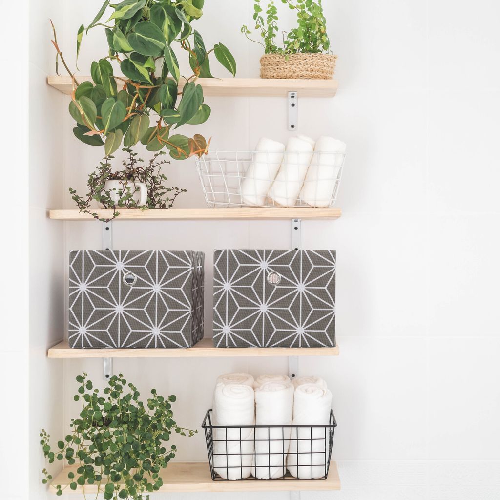 relaxdays Sivý úložný box sada 2 Košík | Kaufland.sk