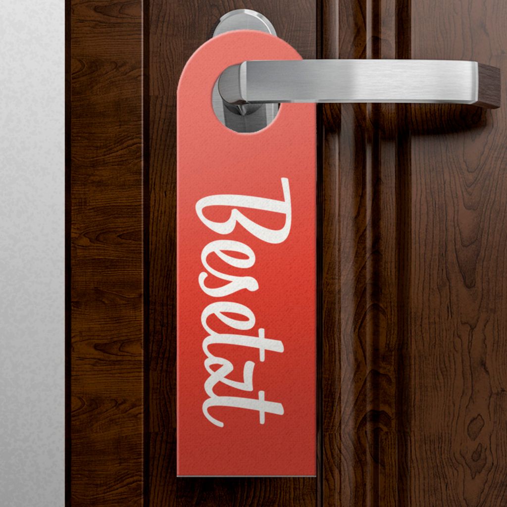 Besetzt oder Frei Türhänger in Rot-Grün | Kaufland.de