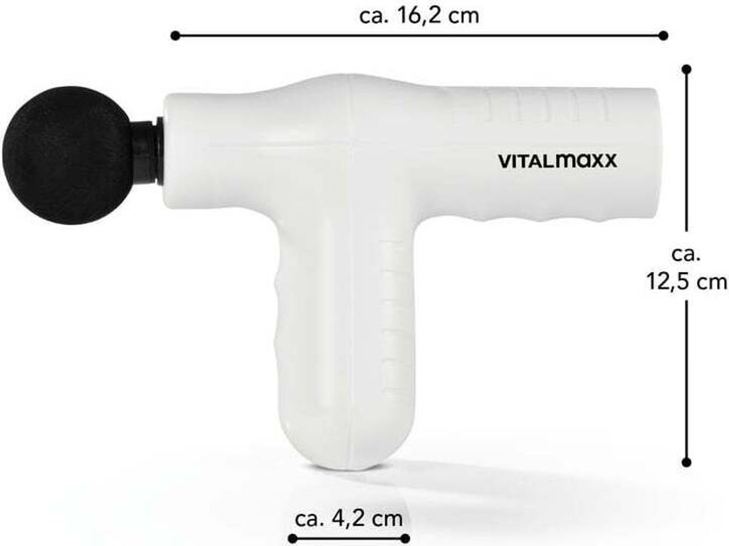VITALmaxx Mini Massage Gun Smart Grip - Weiß | Kaufland.de