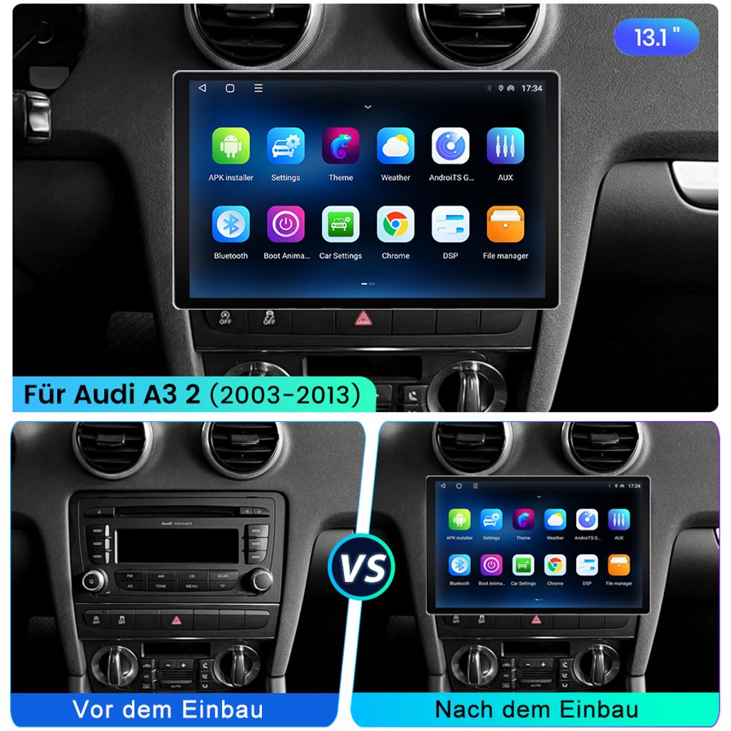 carplay 6+128G 8core 4GSIM GPS navi Pro Audi | Kaufland.cz