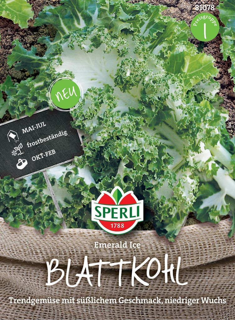 Sperli Blattkohl Emerald Ice - Gemüsesamen Gemüsesaat