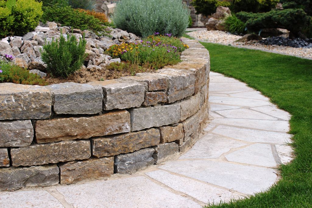 Natur-Mauersteine, Muschelkalk, 960kg Stein