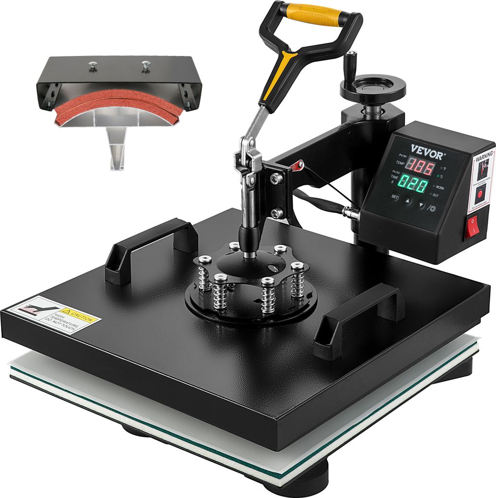 VEVOR transferový lis 38 x 38 cm, tepelný lis 220 V,