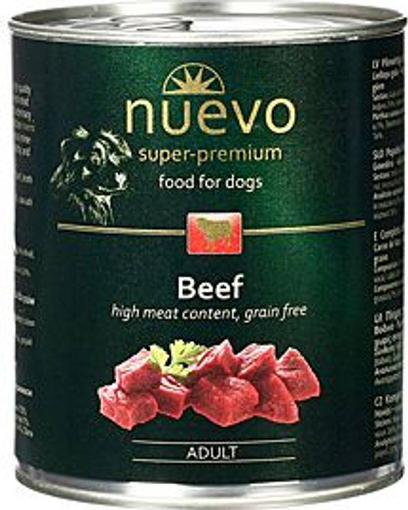 Nuevo Dog Adult Beef 6 x 800g - konzerva pre | Kaufland.sk