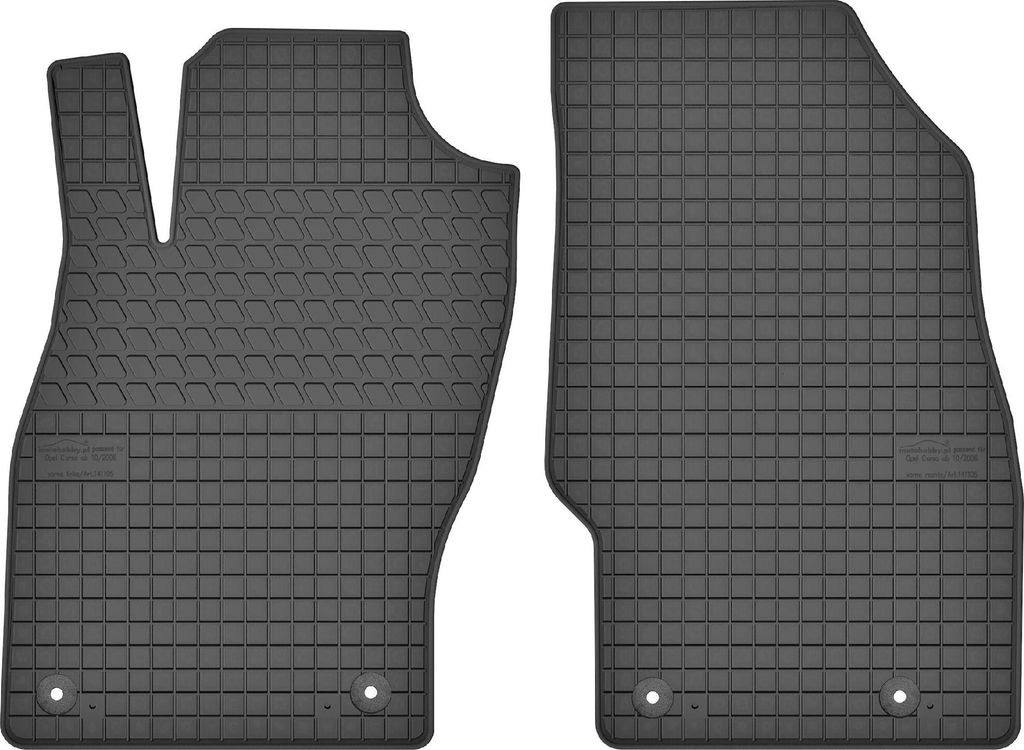 Vorne Gummimatten Gummi Fußmatten für Opel Corsa E